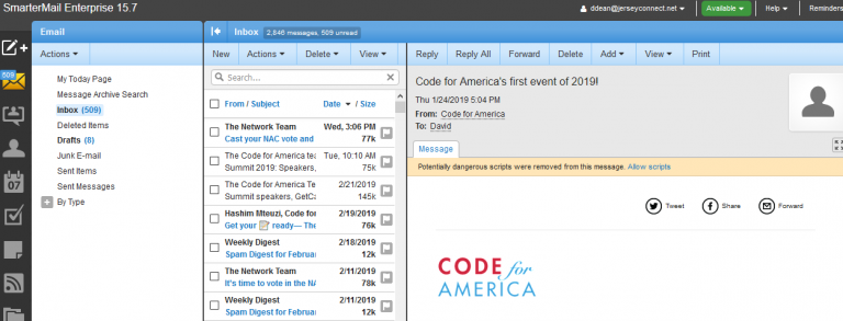 JerseyConnect Webmail Update – JerseyConnect